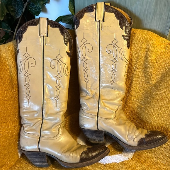 Justin Boots | Shoes | Justin Tall Vintage Cowgirl Boots | Poshmark
